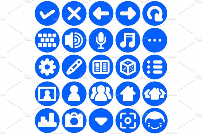 Social Media App Icon Set & Web Font – MasterBundles
