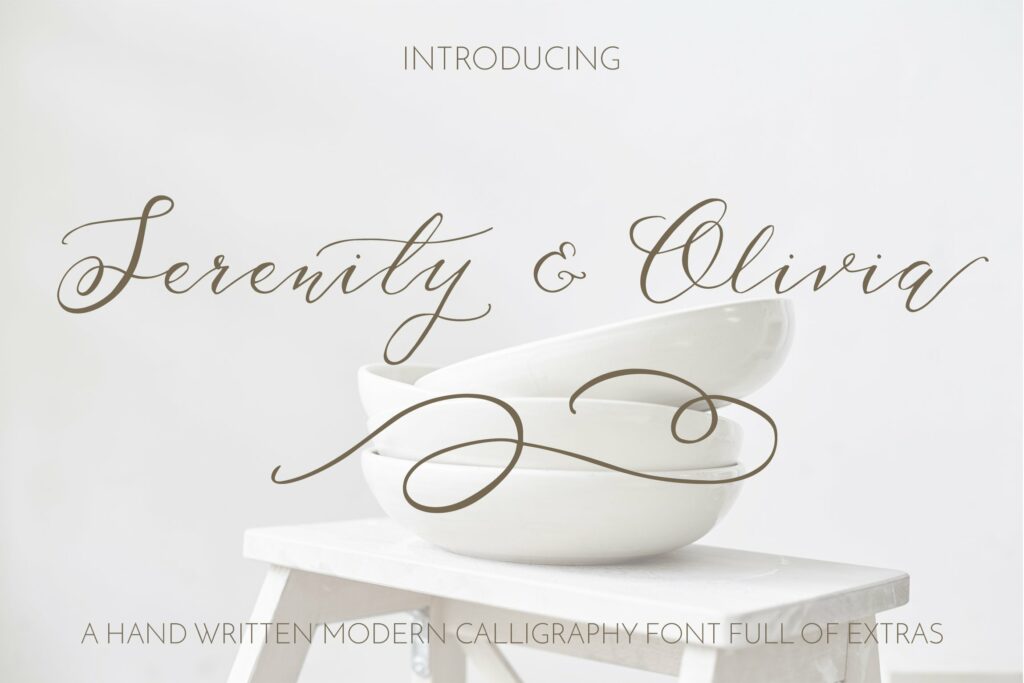 Serenity & Olivia Calligraphy Font – MasterBundles