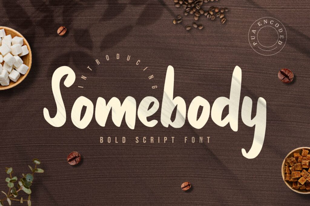 Somebody - Bold Script Font – MasterBundles