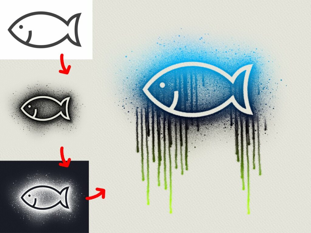 Spray Paint Photoshop Action – MasterBundles