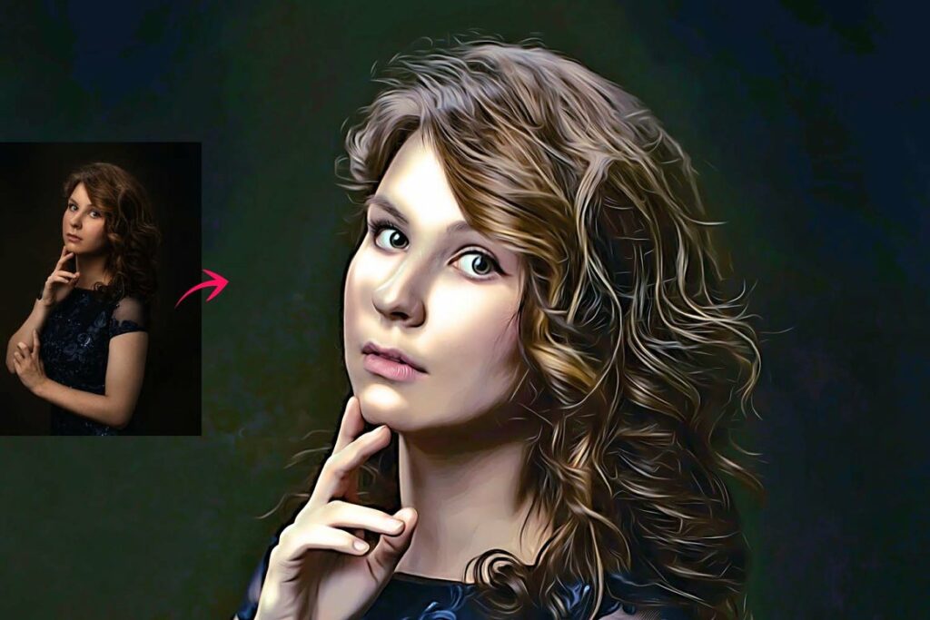 Speed Painting Photoshop Action - MasterBundles