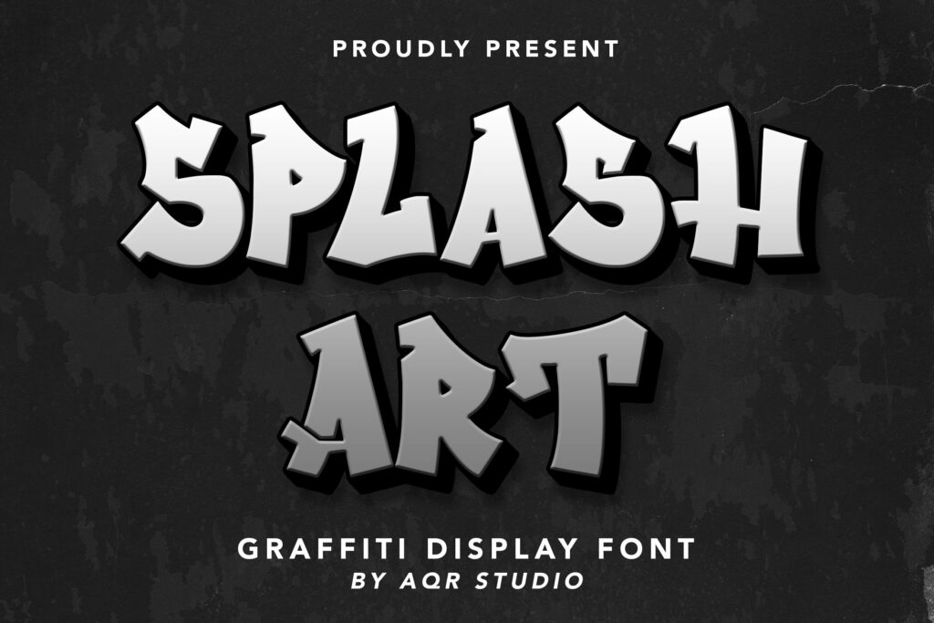 SplashArt - Graffiti Display Font – MasterBundles