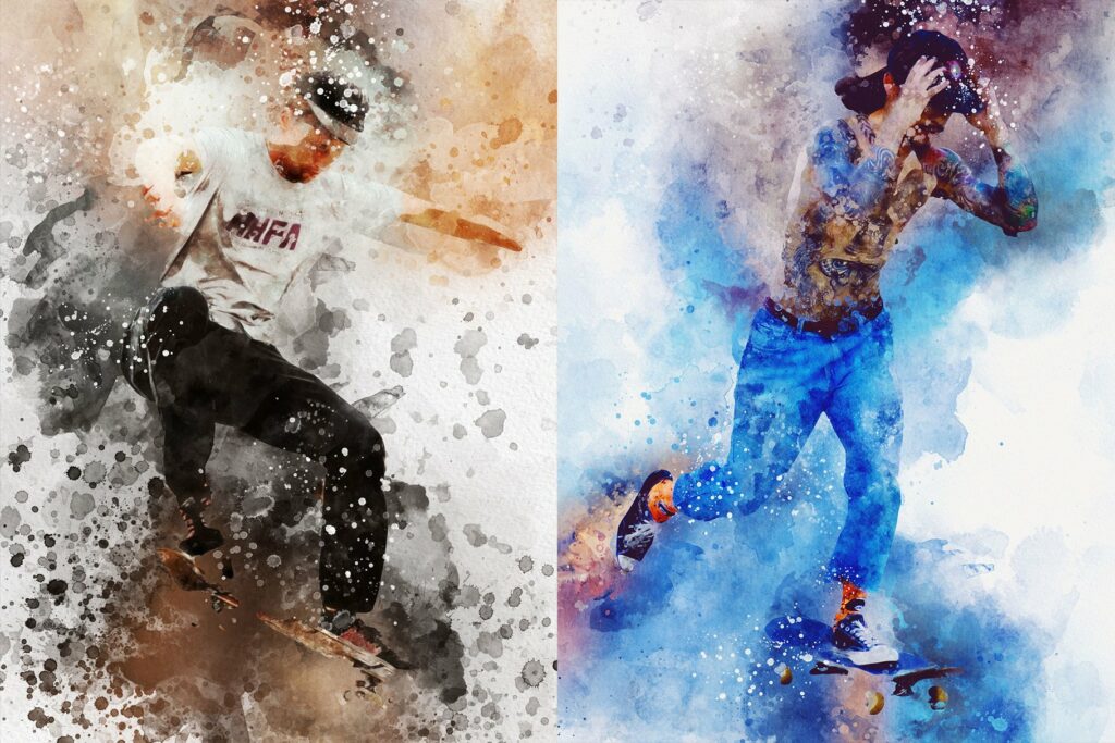 Splash Art Photoshop Action – MasterBundles