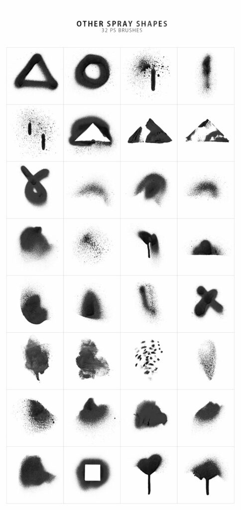 214 Spray Photoshop Brushes – MasterBundles