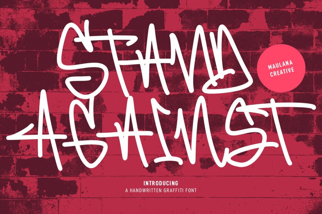 Stand Against Handwritten Graffiti – MasterBundles