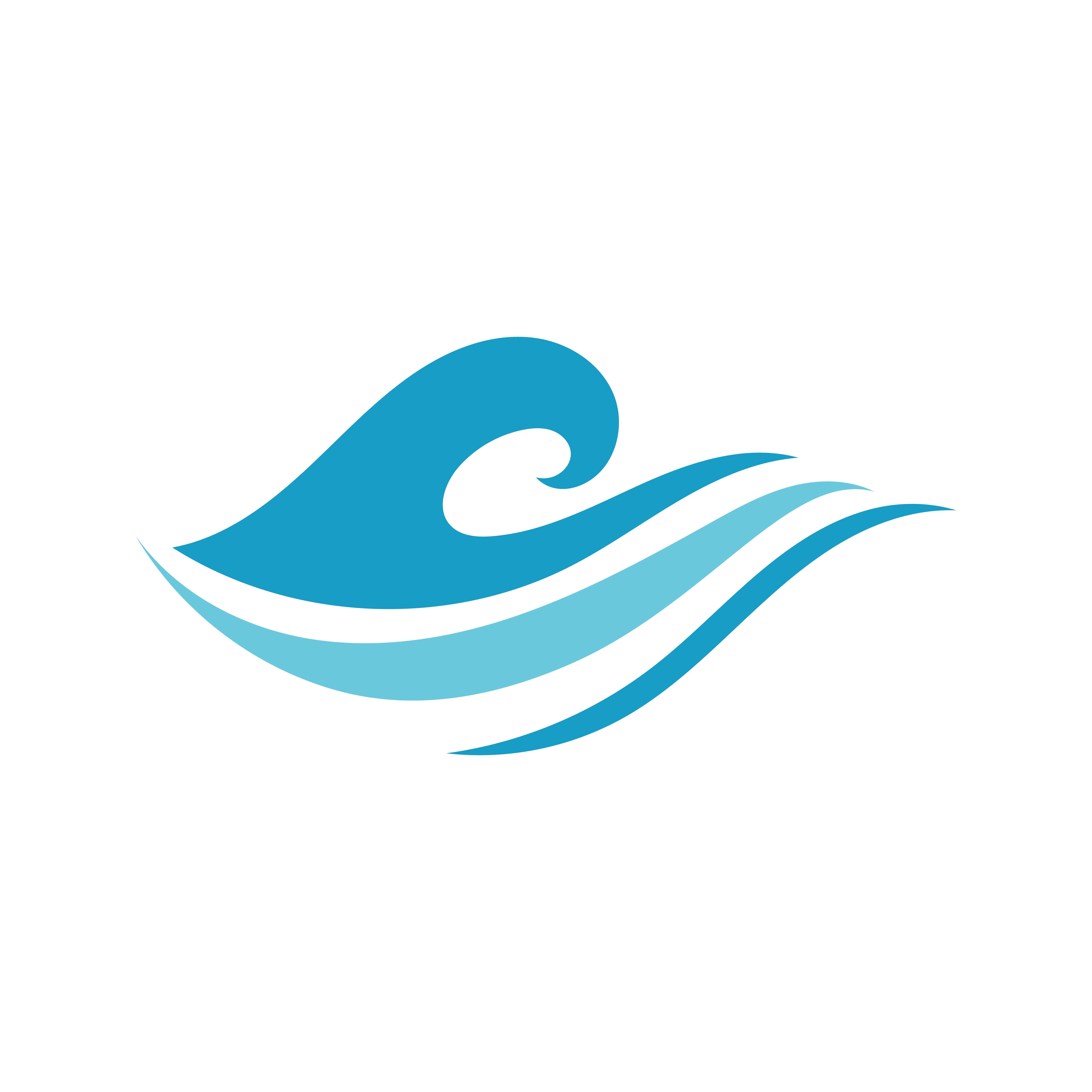 Water wave beach logo symbol - MasterBundles