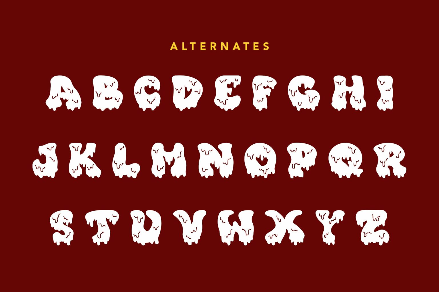 Sticky Blood - Halloween Font – MasterBundles