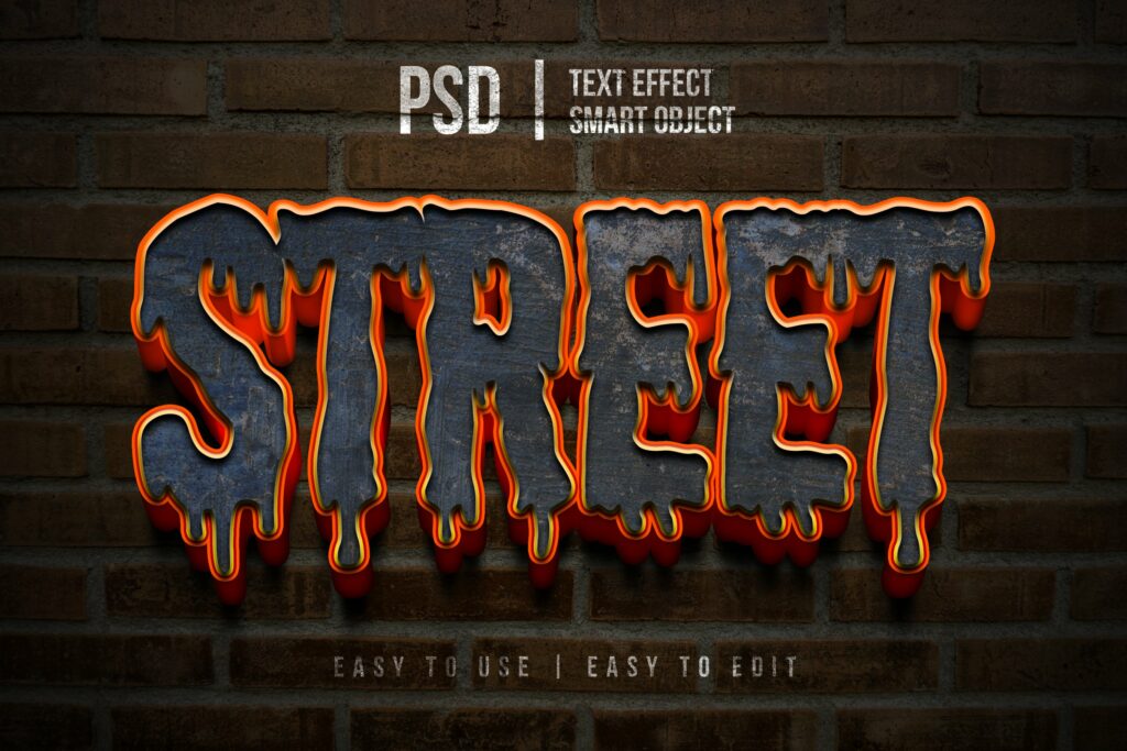 Street Graffiti Text Effect Mockup – MasterBundles