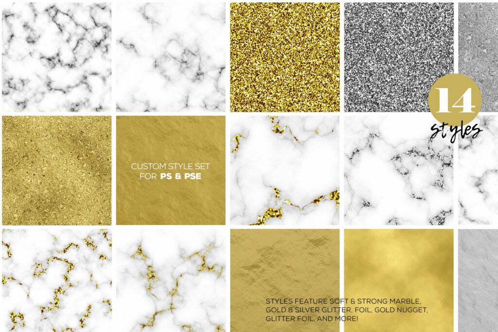 Marble Layer Styles For PS/PSE – MasterBundles