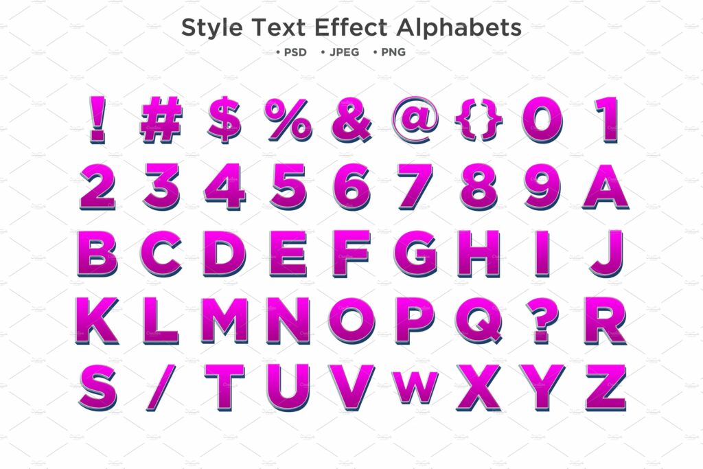 Style Text Alphabet, Abc Typography – MasterBundles