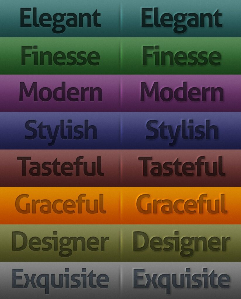 Pressed & Embossed Text Styles – MasterBundles