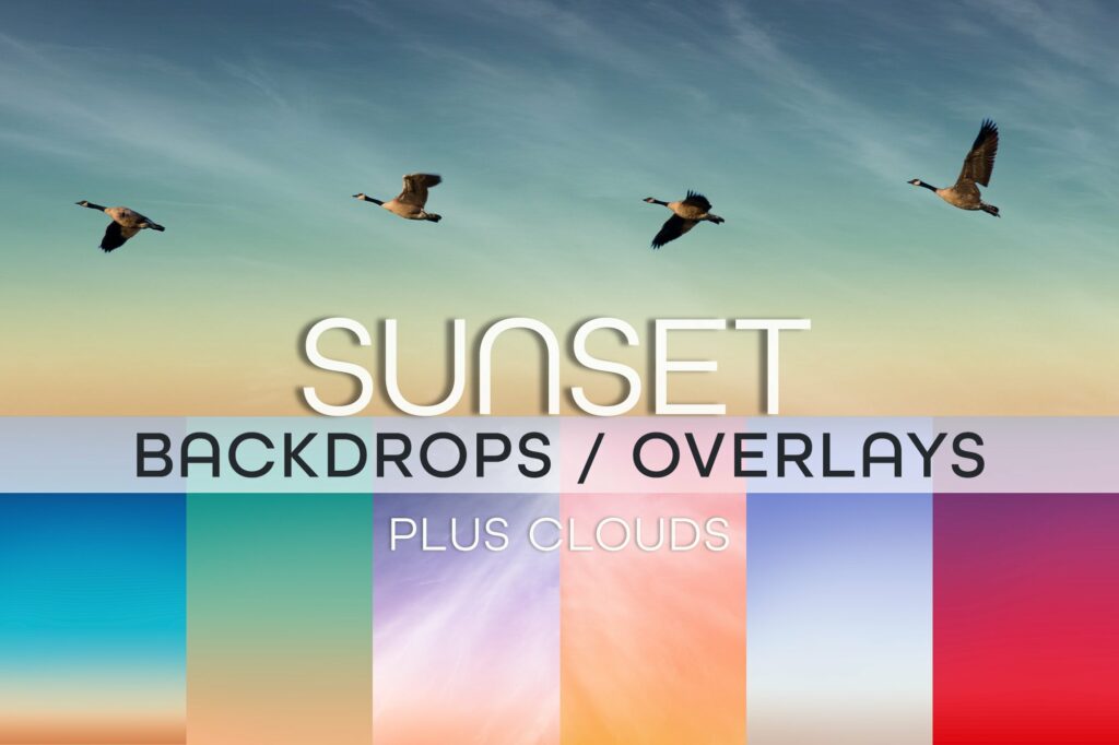 25 Sunset Sky Composite Backdrops – MasterBundles