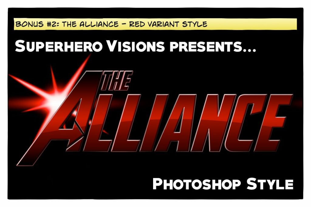 10 Photoshop Styles: Superheroes v1 – MasterBundles