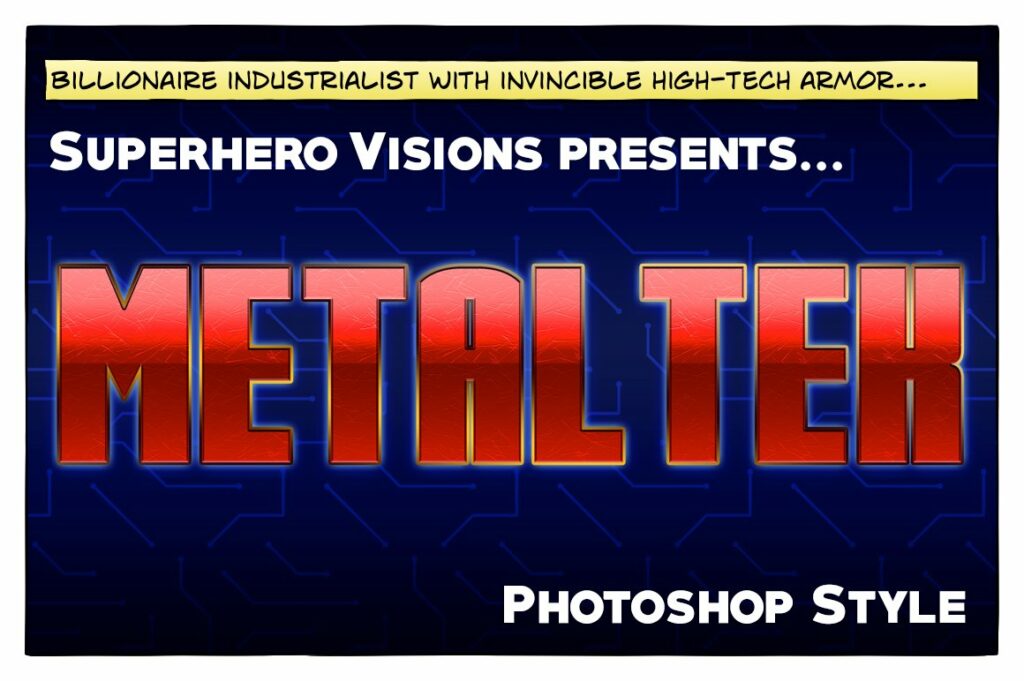 10 Photoshop Styles: Superheroes v1 – MasterBundles
