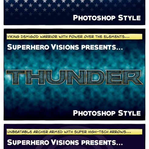10 Photoshop Styles: Superheroes v1 – MasterBundles