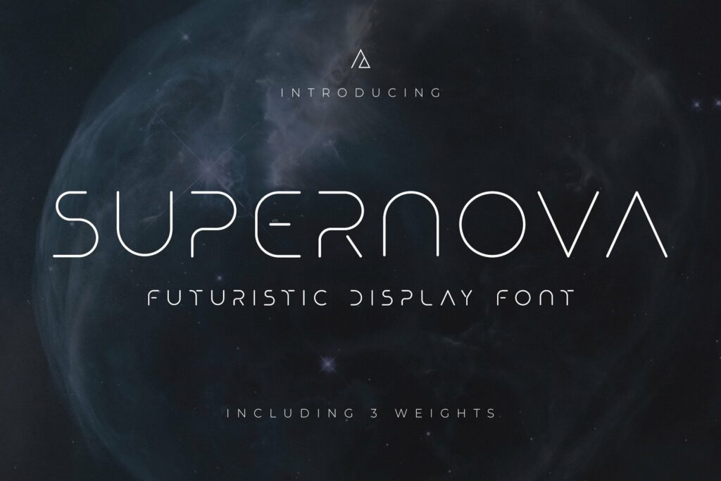 Supernova - Futuristic Display Font – MasterBundles