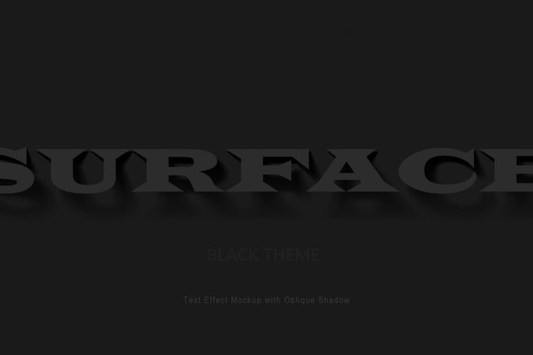 Text Effect With Oblique Shadow – MasterBundles