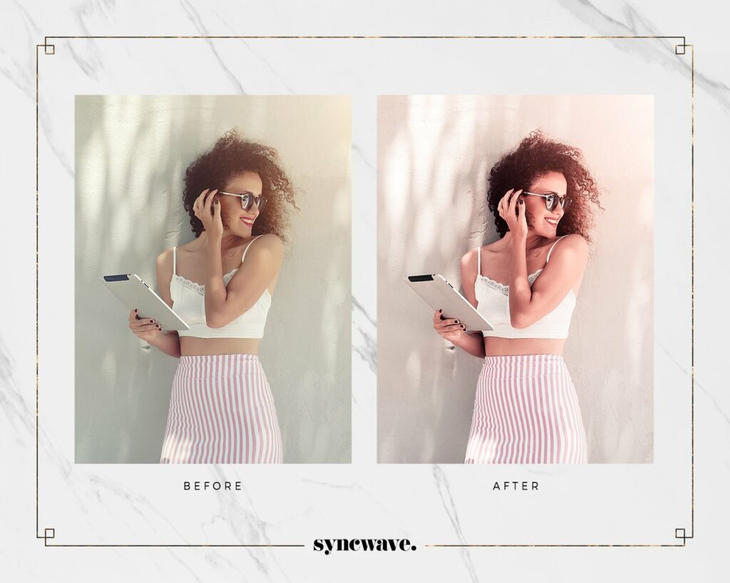 Rose Gold Lightroom Presets Bundle – MasterBundles