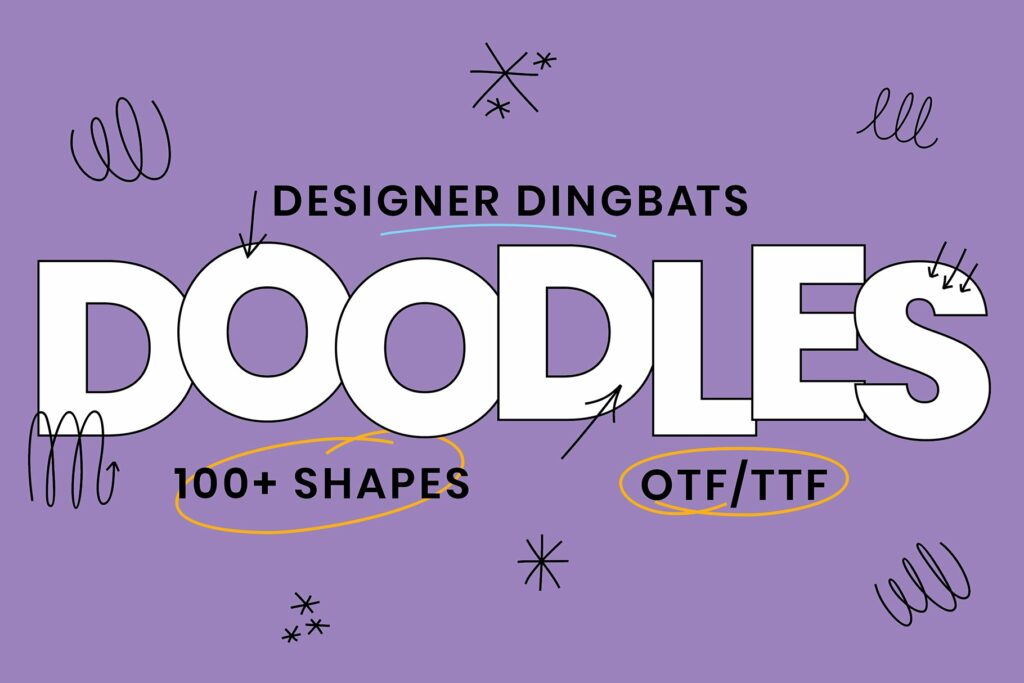 Doodle Dingbats Font - 106 Shapes! – MasterBundles