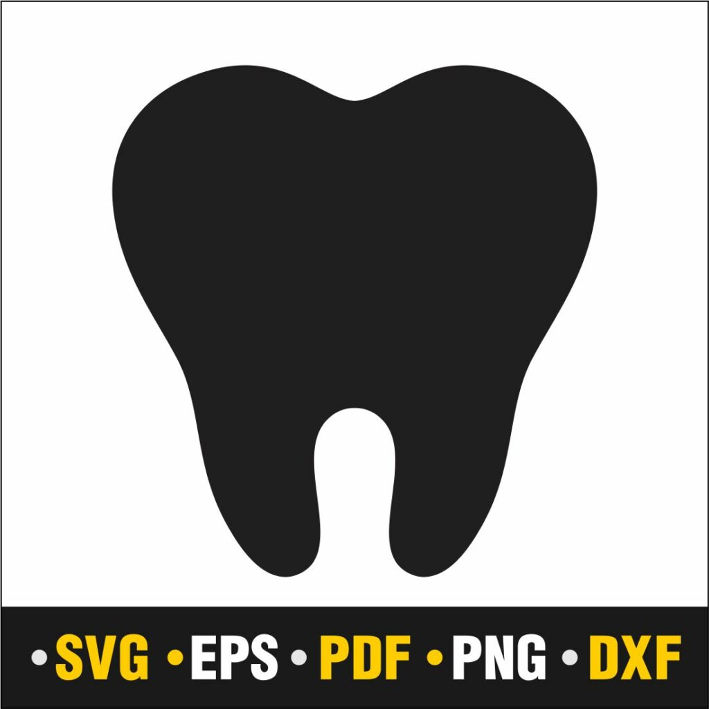 Teeth Monogram, tooth, Smile Monogram Svg Vector, Vector Cut file ...