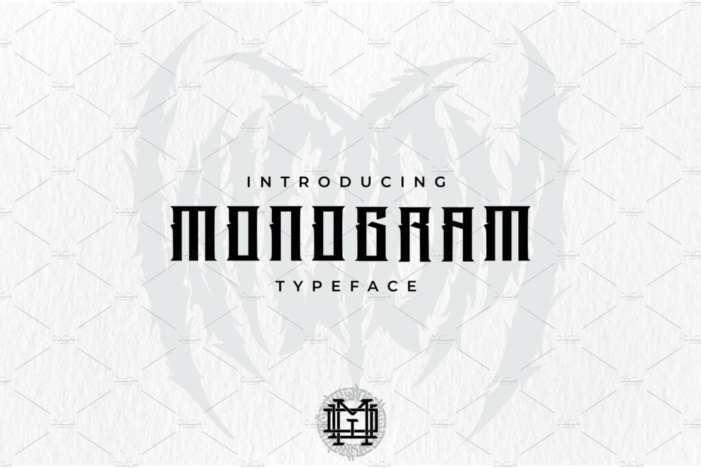 Monogram Typeface – MasterBundles