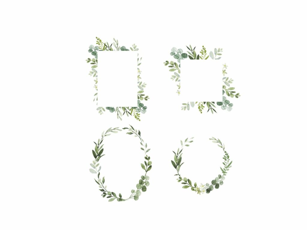 Foliage watercolor clipart – MasterBundles