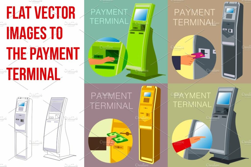 Flat vector the payment terminal – MasterBundles