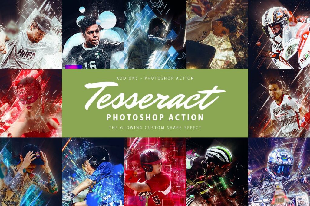 Tesseract Photoshop Action – MasterBundles