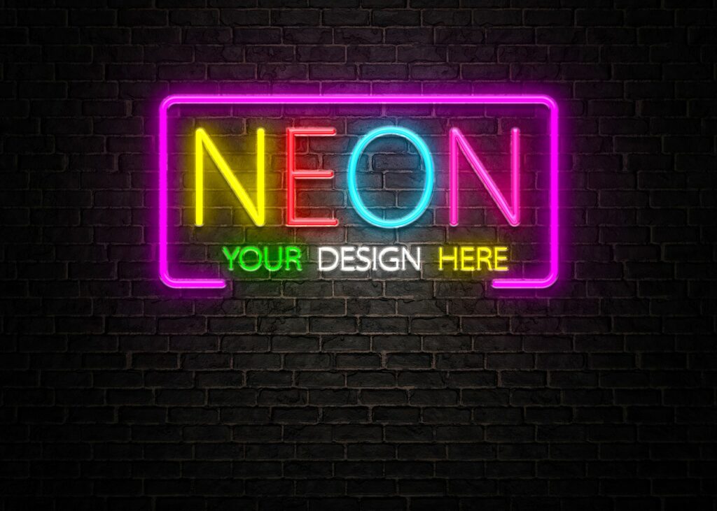 Neon text effect – MasterBundles