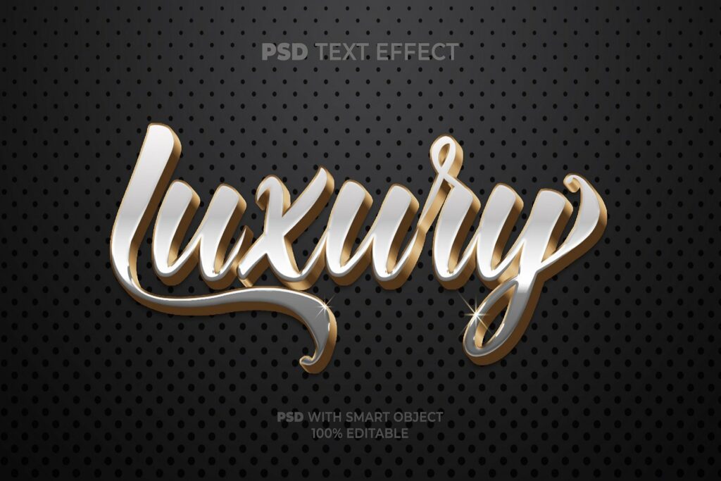 Gold Text Effect Luxury Style – MasterBundles