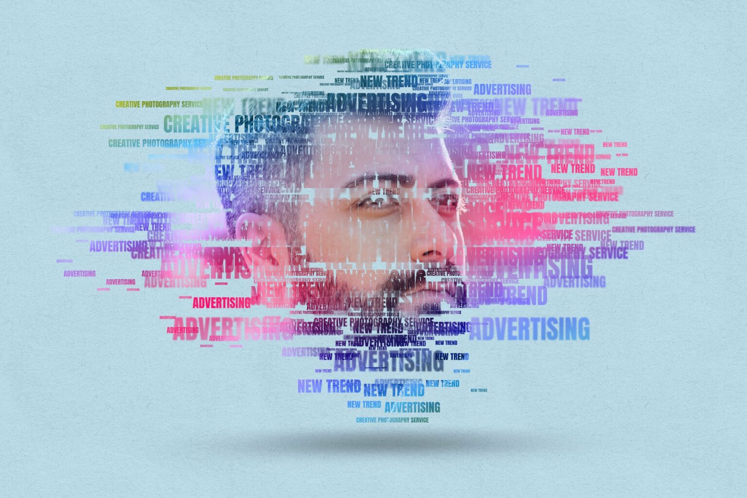 Text Portrait Photo Effect Editable – MasterBundles