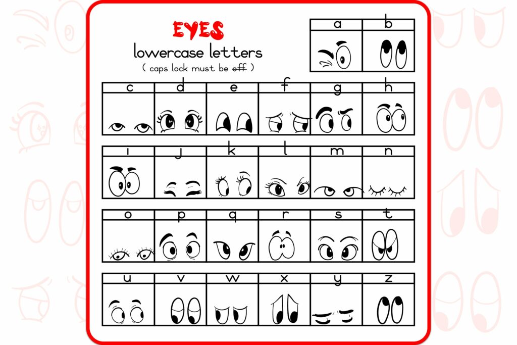 Eyes Doodles - Dingbats Font – MasterBundles