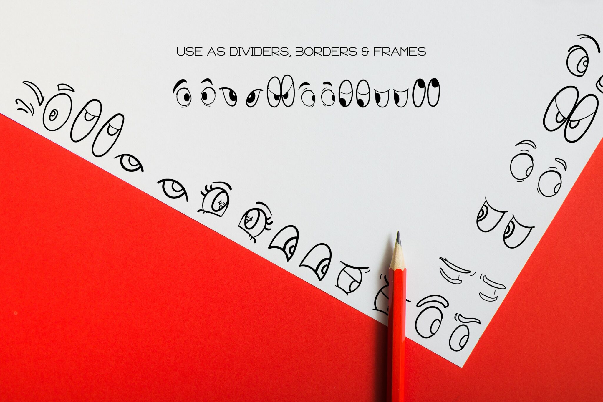 Eyes Doodles - Dingbats Font – MasterBundles