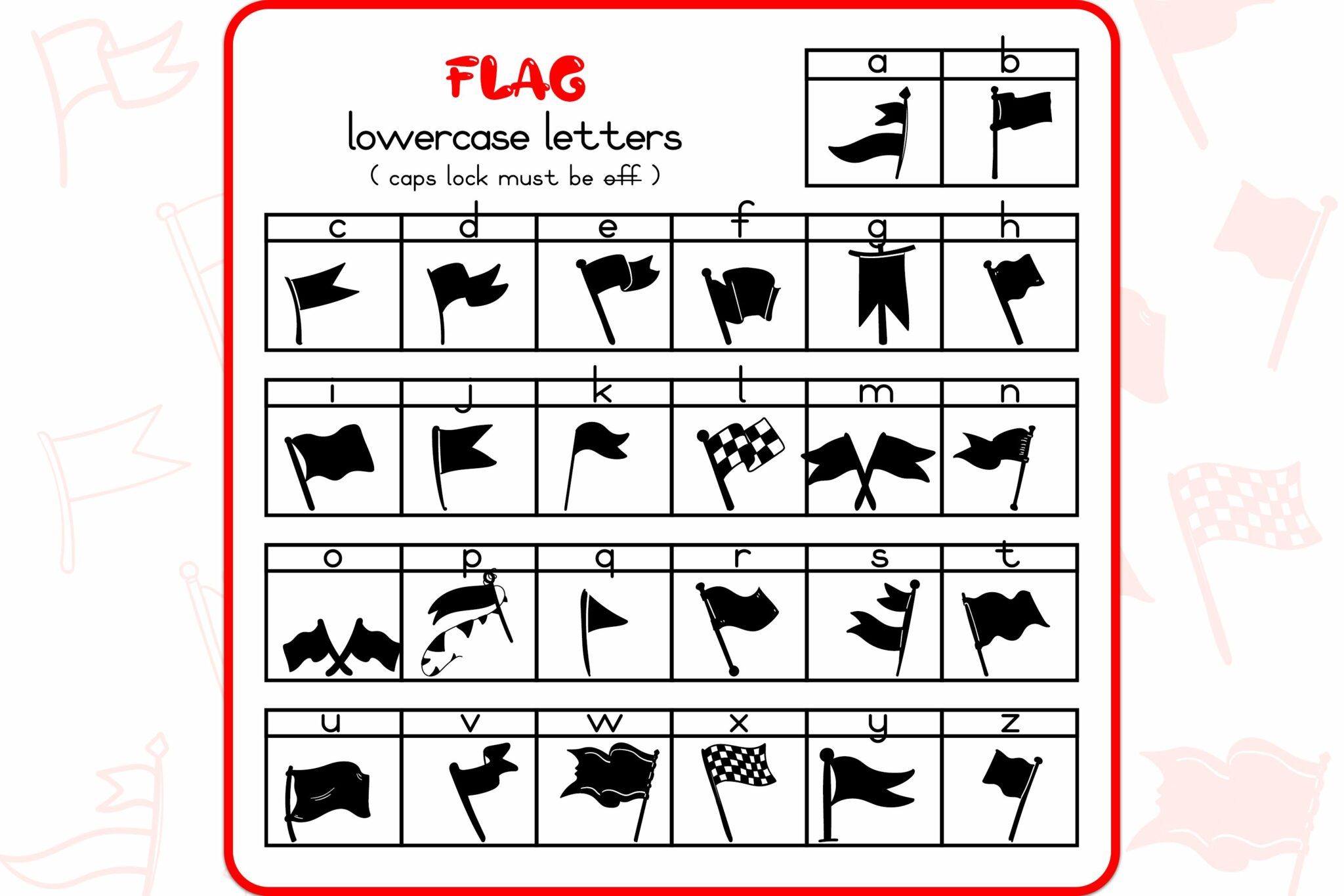 Flag Doodles - Dingbats Font – MasterBundles