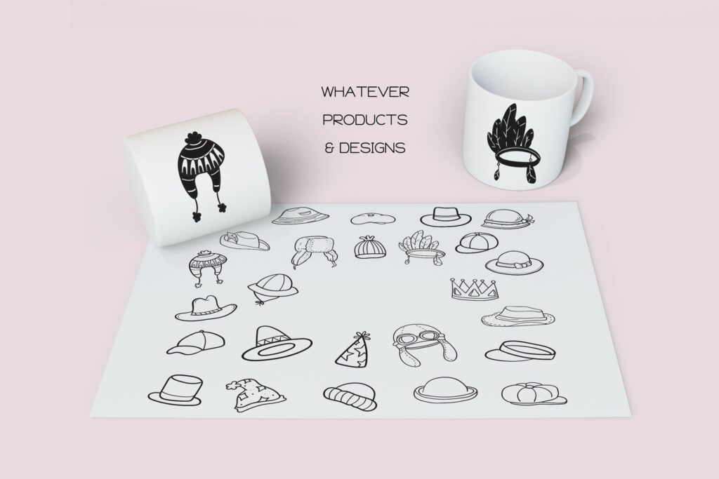 Hat Doodles - Dingbats Font – MasterBundles