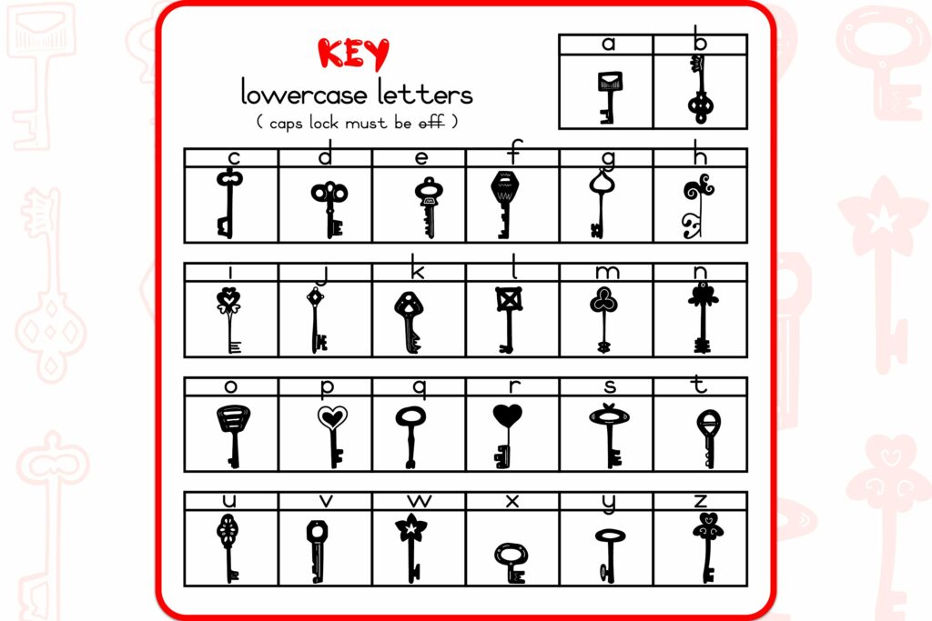 Key Doodles - Dingbats Font – MasterBundles