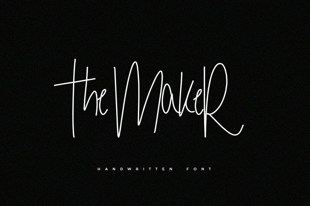 The Maker | Handwritten Font – MasterBundles