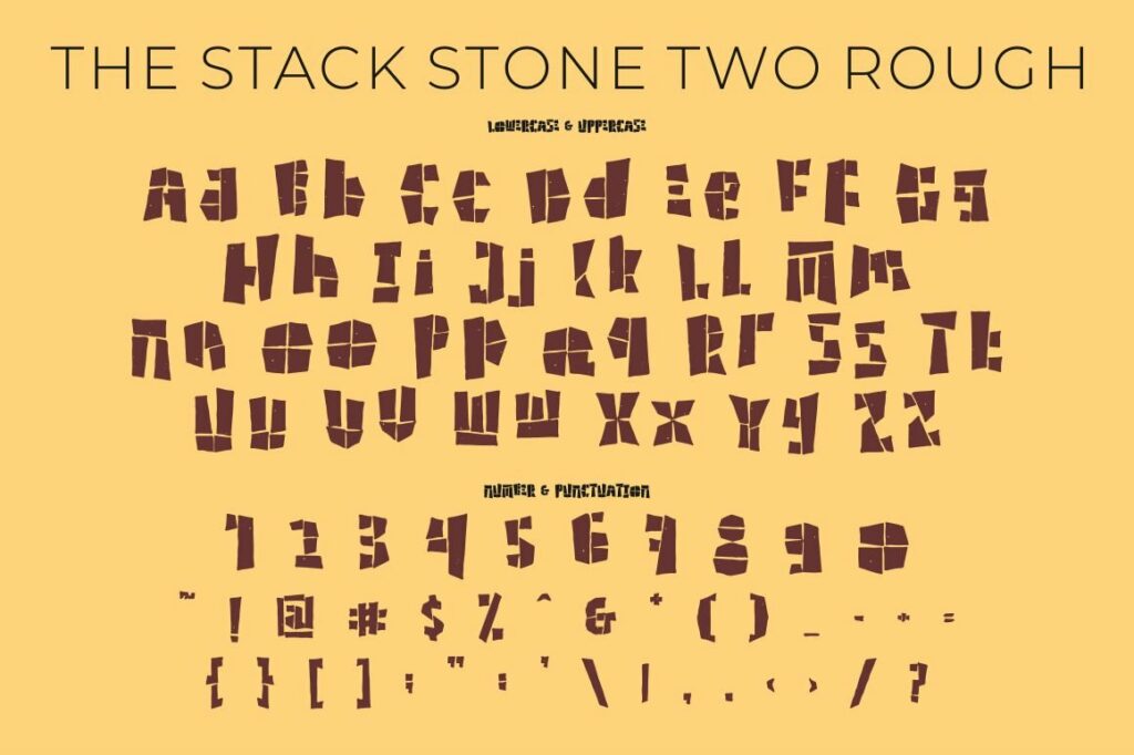 The Stack Stone - Display Font – MasterBundles