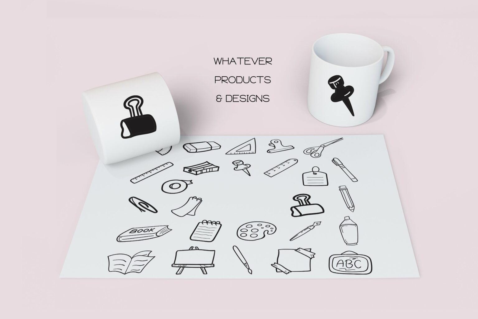 Stationery Doodles - Dingbats Font – MasterBundles