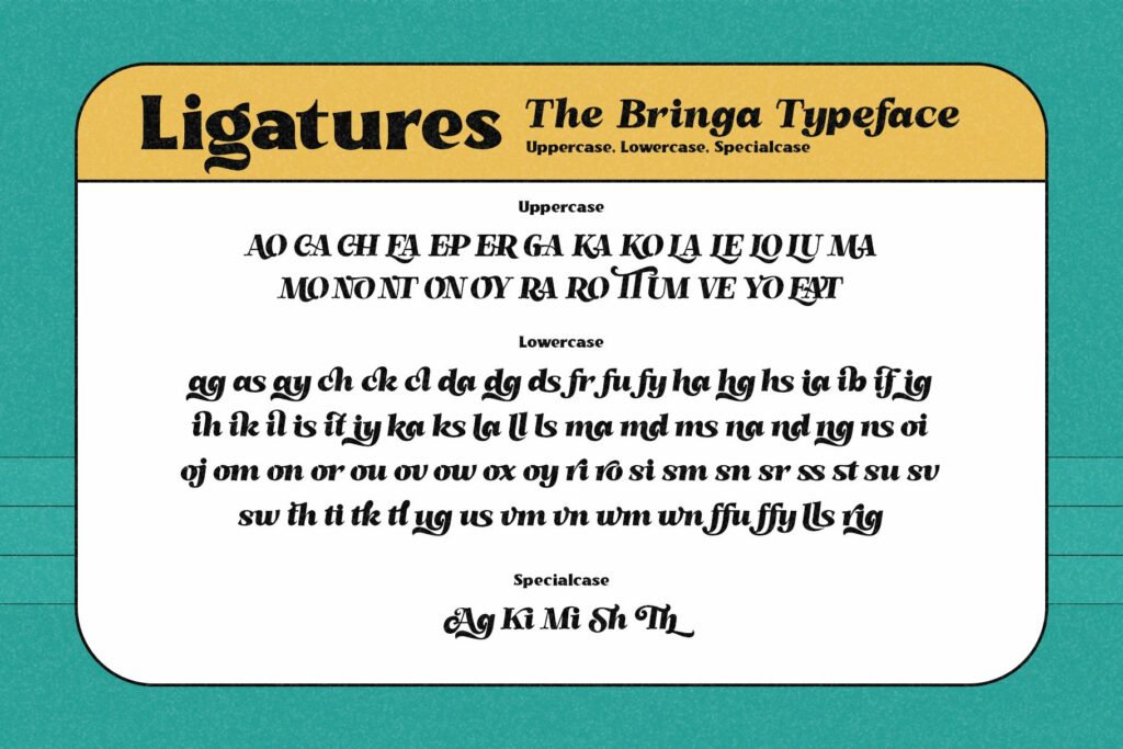 The Bringa Typeface – MasterBundles