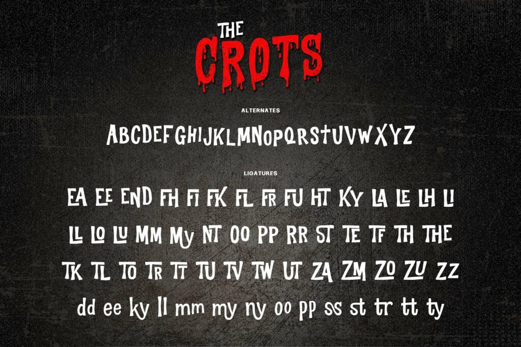 The Crots Typeface – MasterBundles