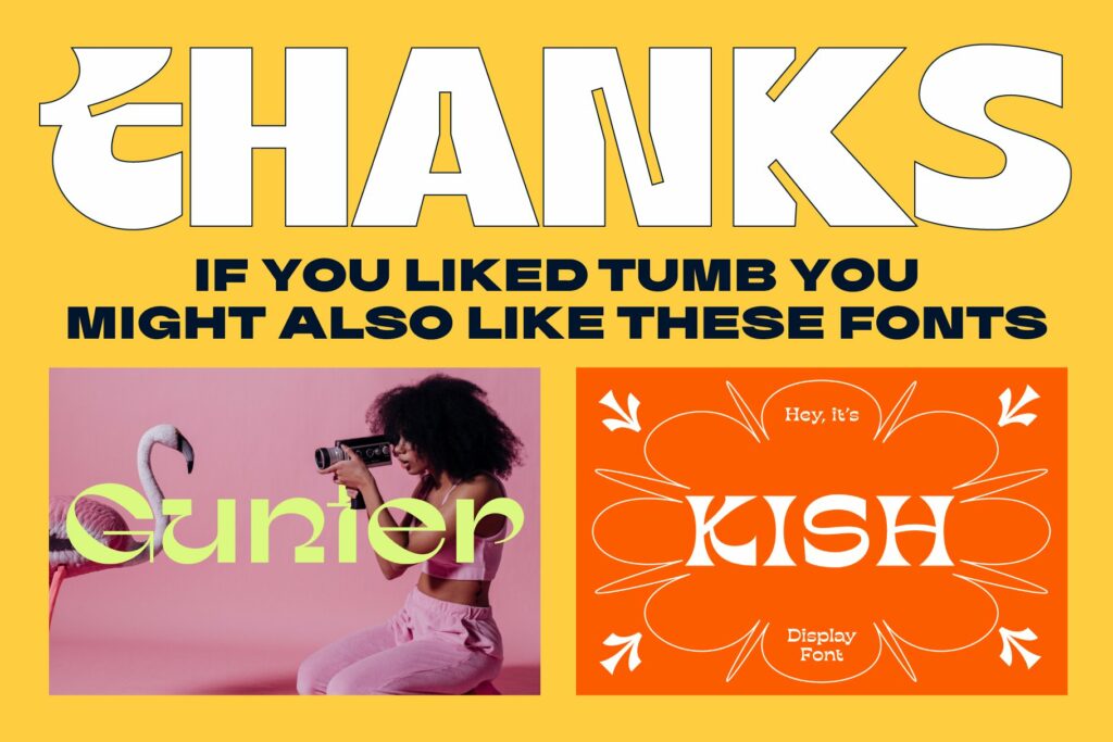 Tumb Quirky Display Font – MasterBundles