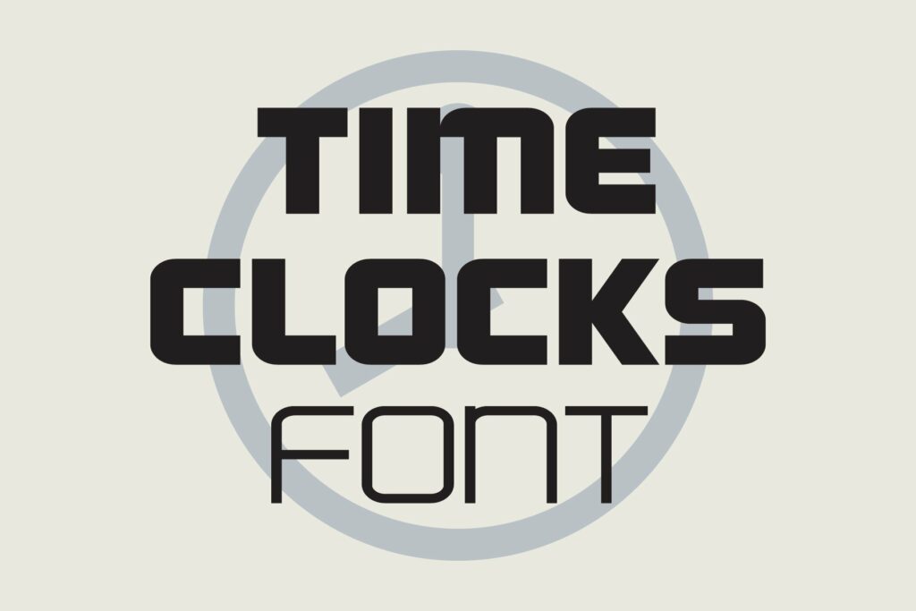 Time Clocks Font – MasterBundles