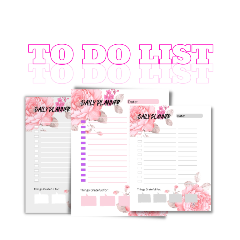 Free Printable Daily Planner Templates | To Do List - MasterBundles