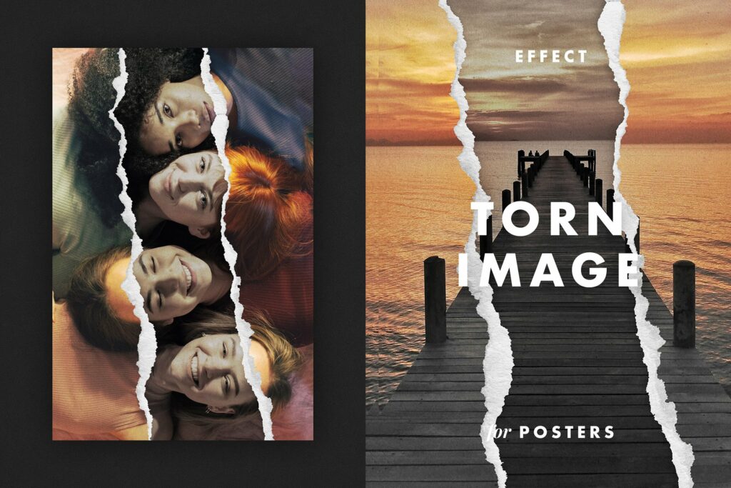 Torn Image Effect for Posters – MasterBundles