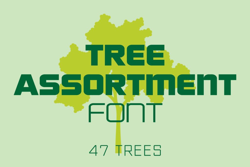 Tree Assortment Font – MasterBundles