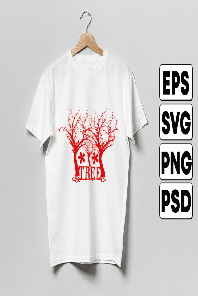 Tree T-Shirt Design- MasterBundles
