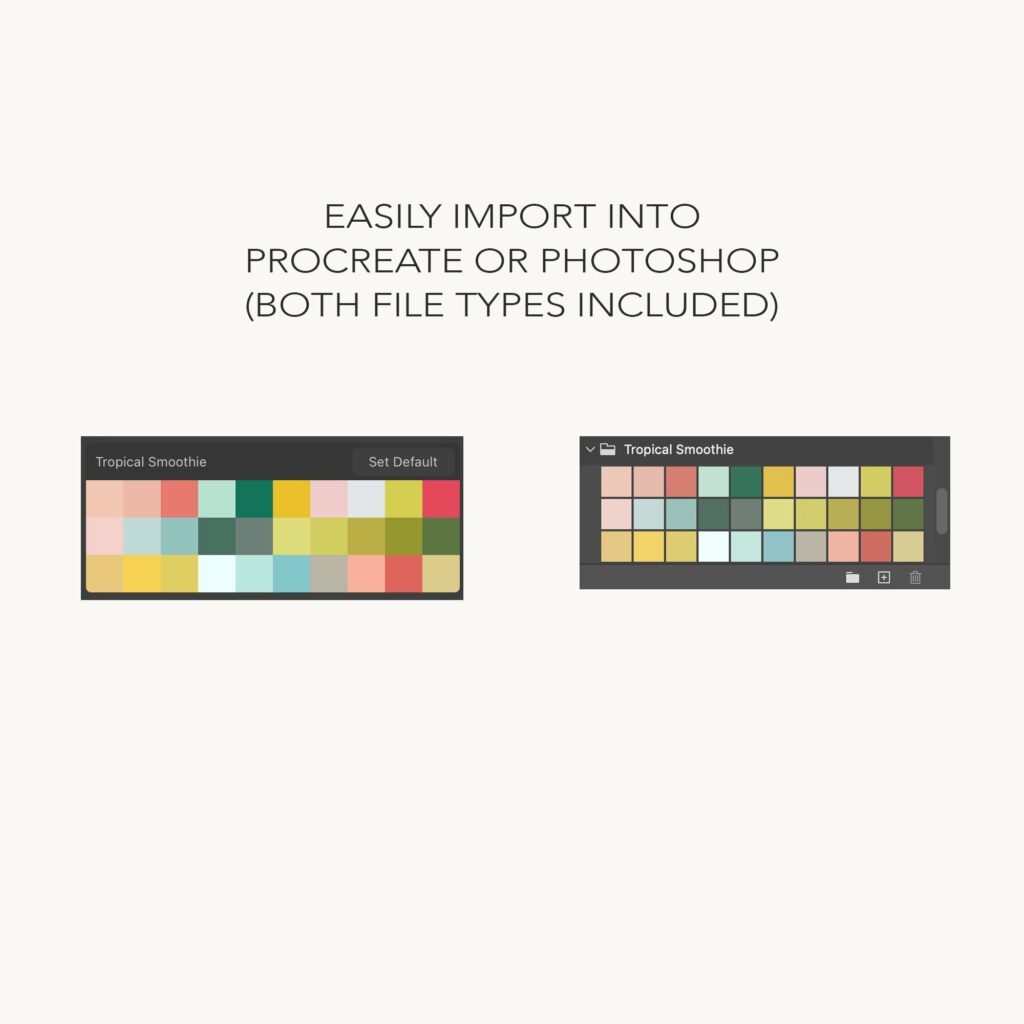 Procreate Color Palette PSD Swatches – MasterBundles