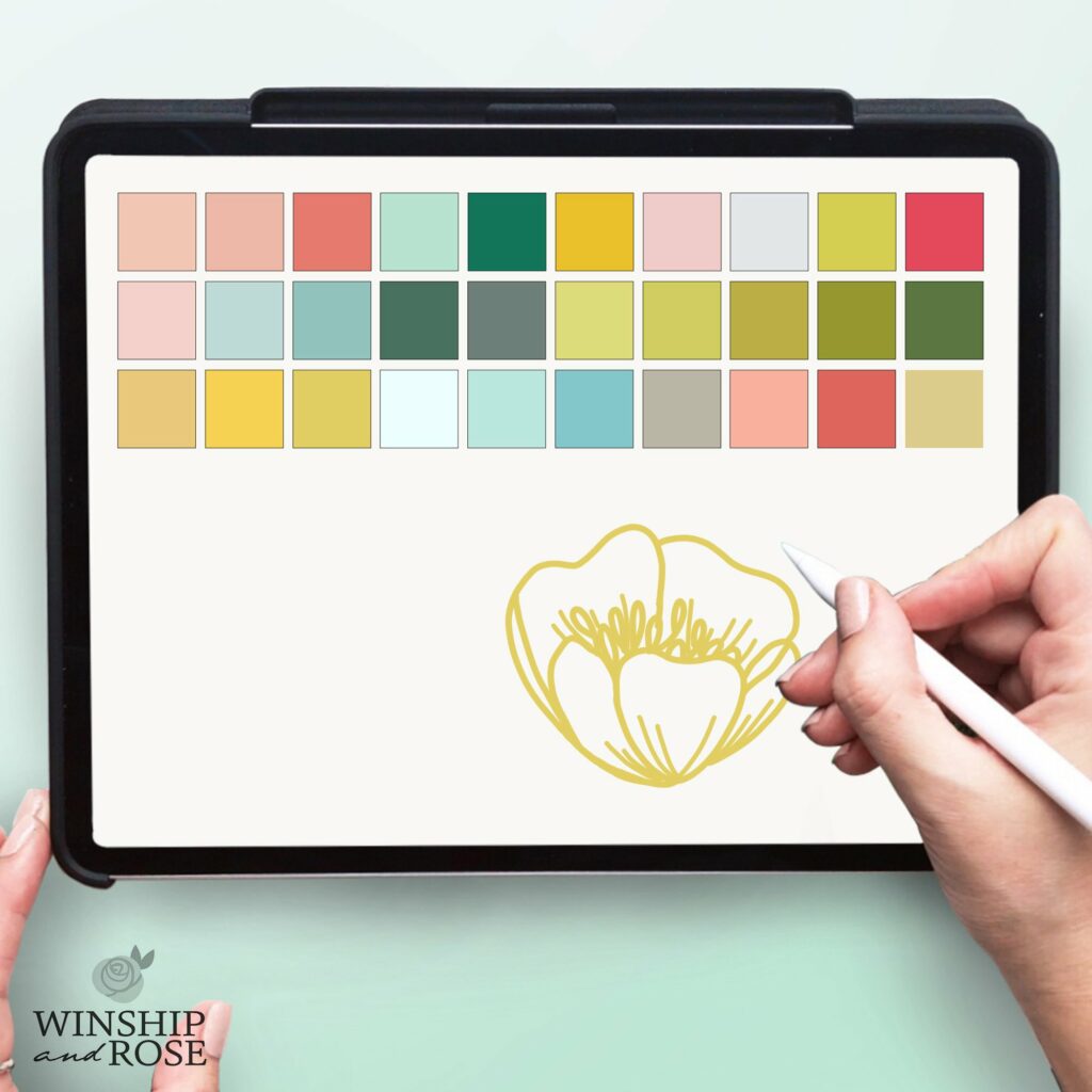 Procreate Color Palette Psd Swatches Masterbundles