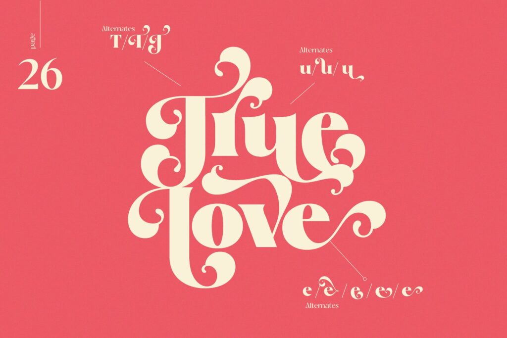 True Rose - Decorative Retro Serif – MasterBundles